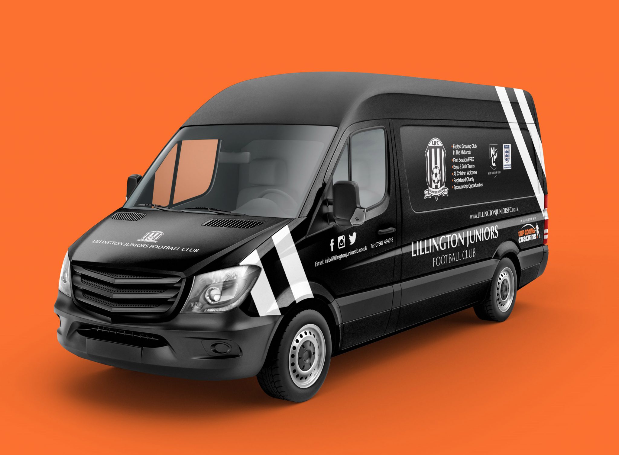 Lillington Juniors FC Van Graphics - Pixel Studios Online
